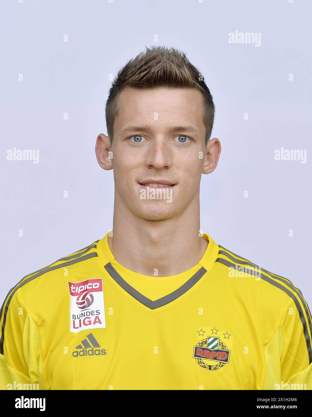 Vienna - photo shooting of the Austrian football team SK Rapid Wien ...