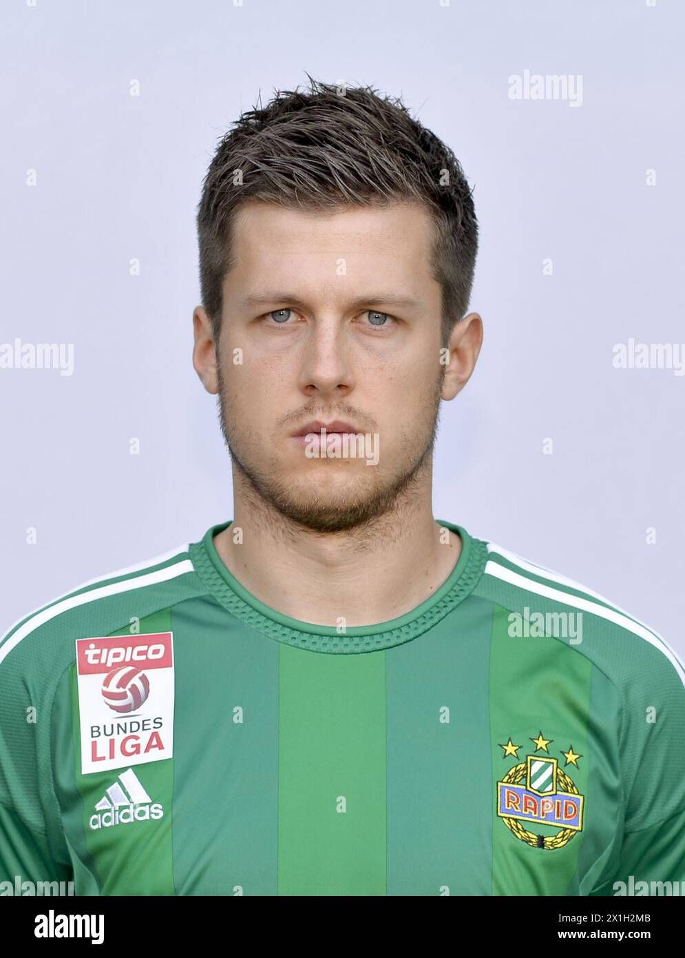 Vienna - photo shooting of the Austrian football team SK Rapid Wien ...