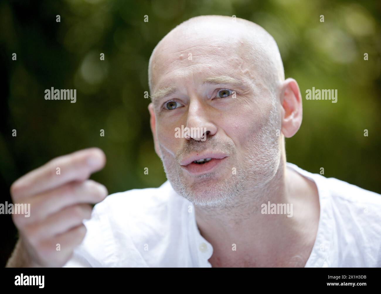 Vienna - Austrian actor Johannes Krisch during interview with Austria ...