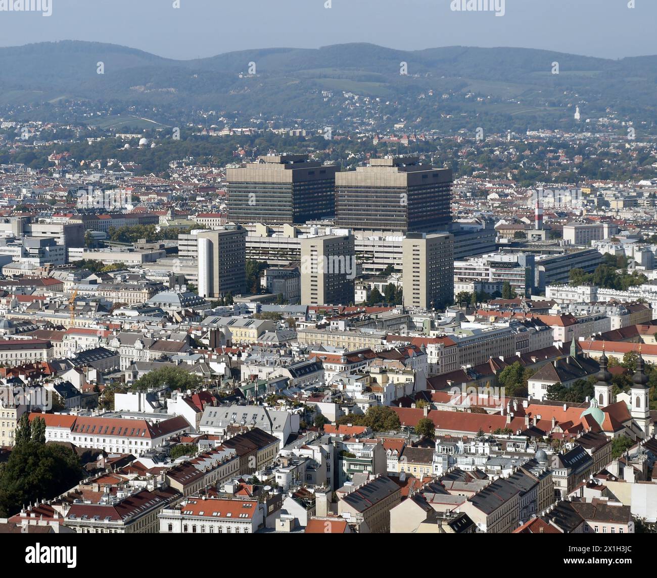 Feature - Aerial view of Vienna on 3rd October 2015. PICTURE: Vienna ...