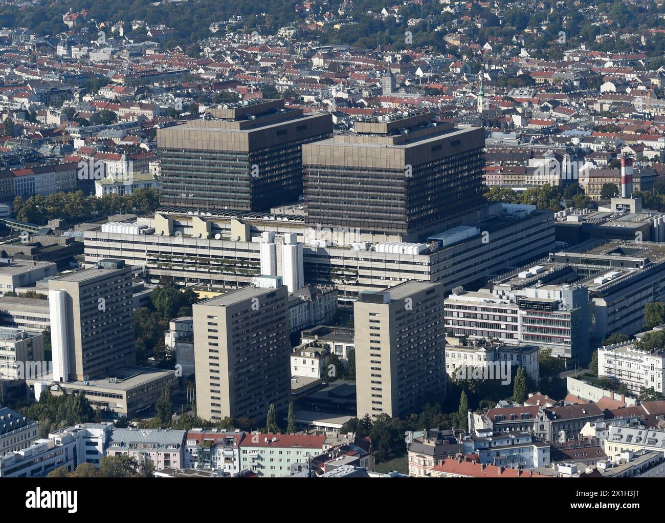 Feature - Aerial view of Vienna on 3rd October 2015. PICTURE: Vienna ...