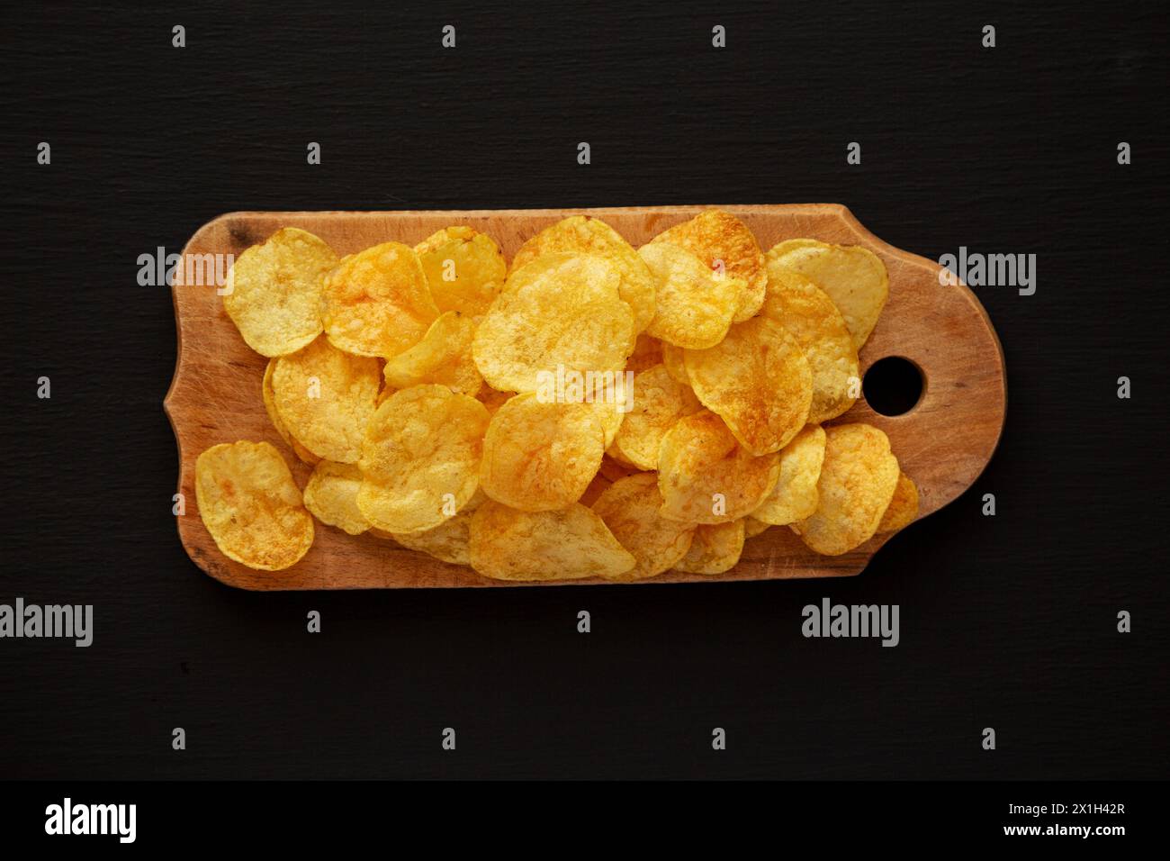 Crunchy Potato Chips Ready to Eat Stock Photo - Alamy