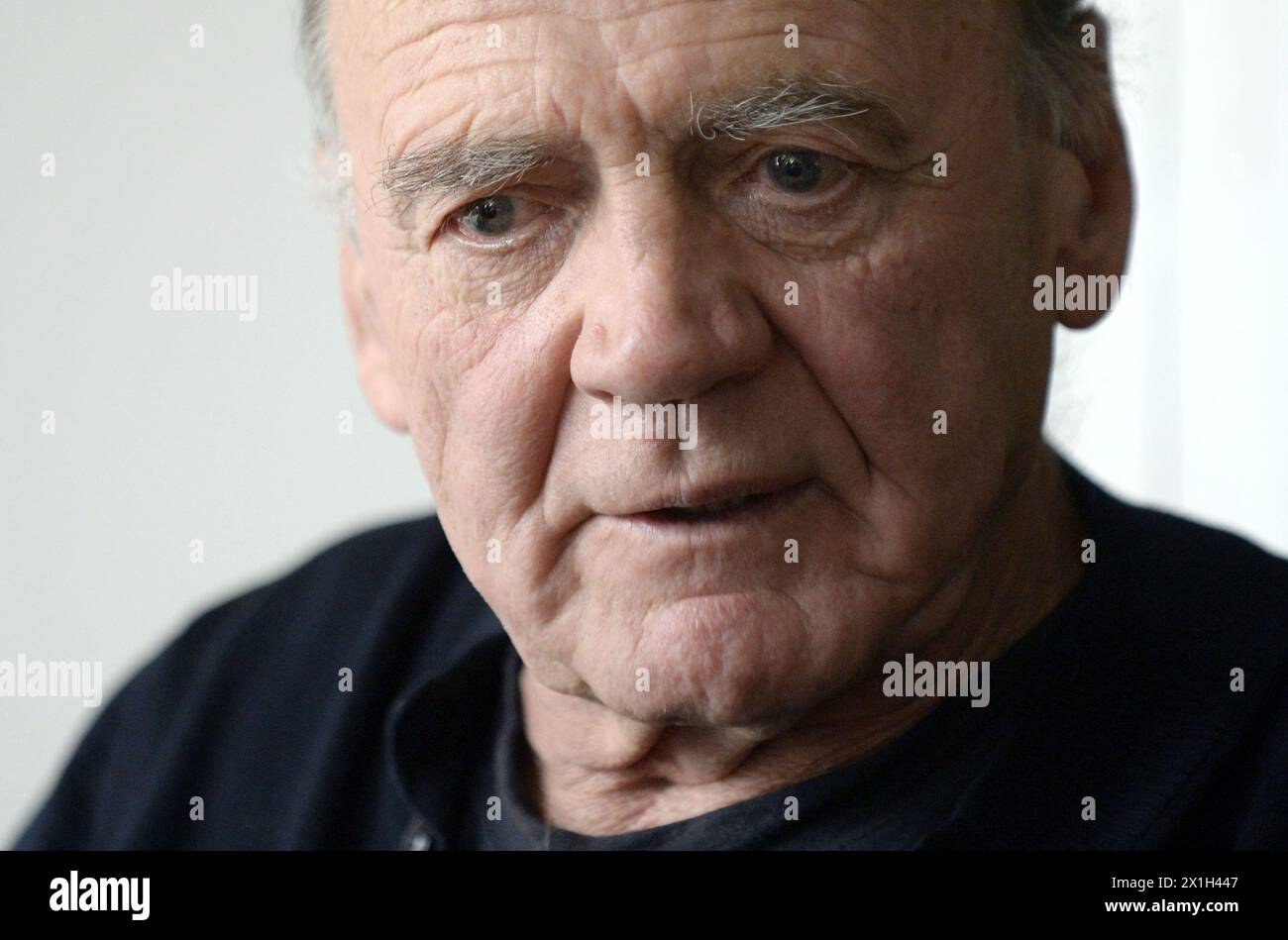 Swiss actor Bruno Ganz during interview with Austria Presse Agentur on ...