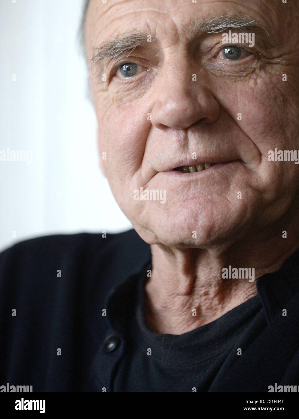 Swiss actor Bruno Ganz during interview with Austria Presse Agentur on ...