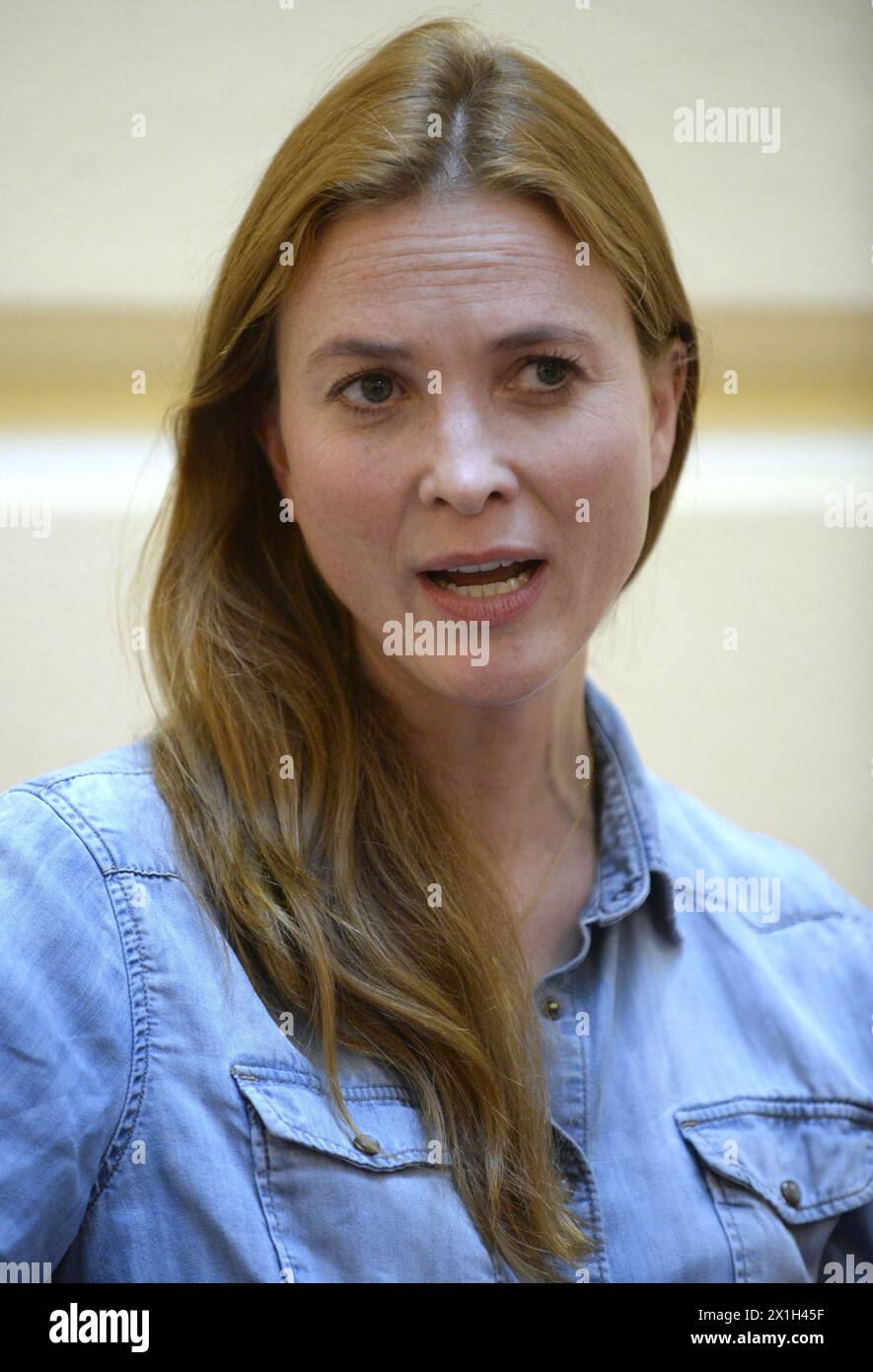 Director Theresa von Eltz during interview with Austria Presse Agentur ...