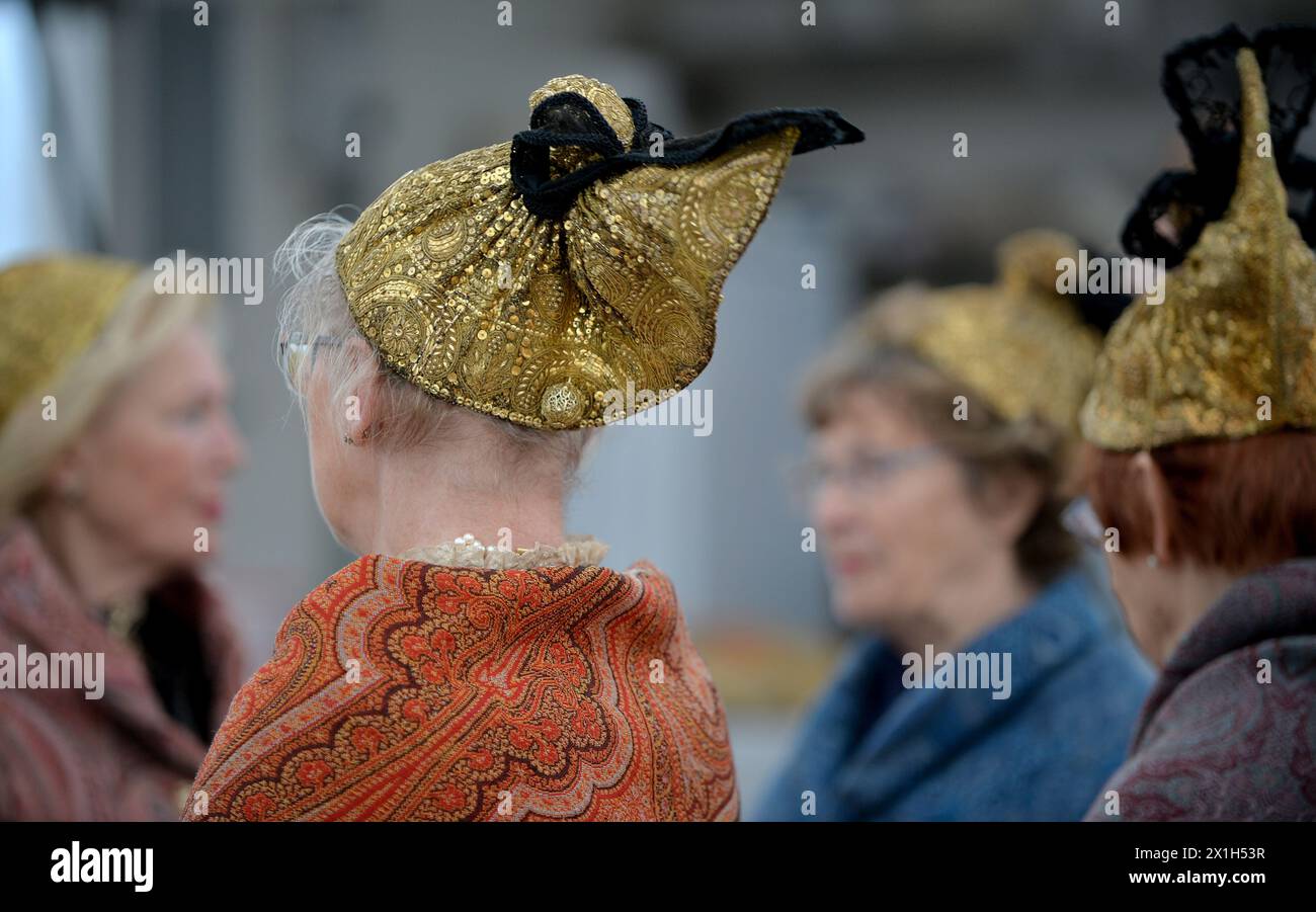 Feature - Goldhauben - golden cap (embroidered with gold threads) is part of historic and ...