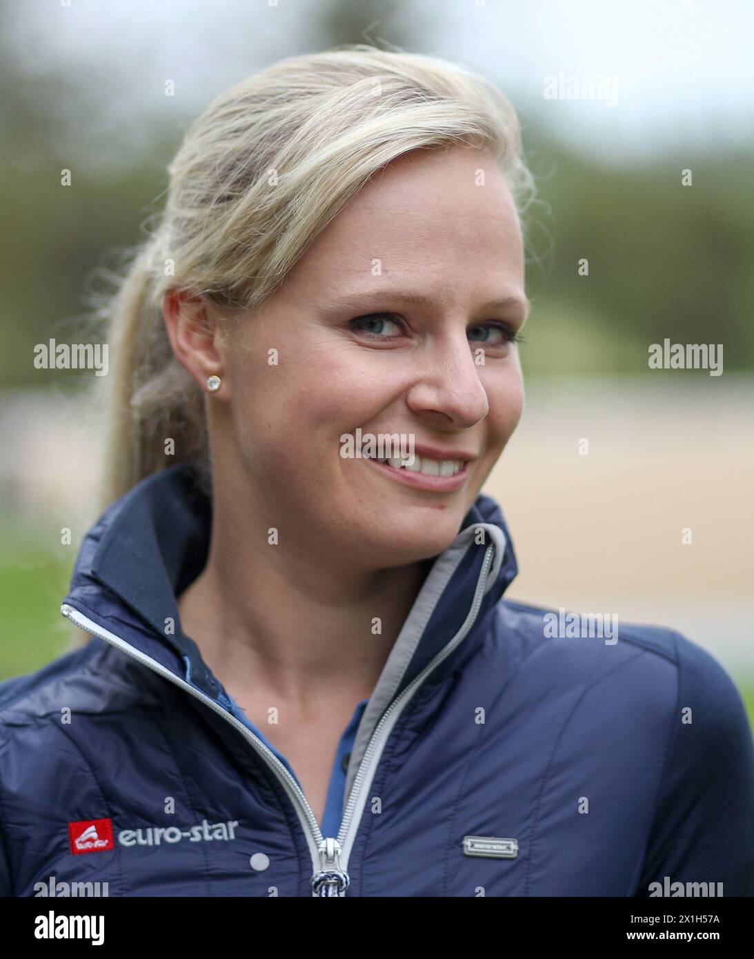 Austrian Olympic dressage rider Victoria Max-Theurer during CDI ...