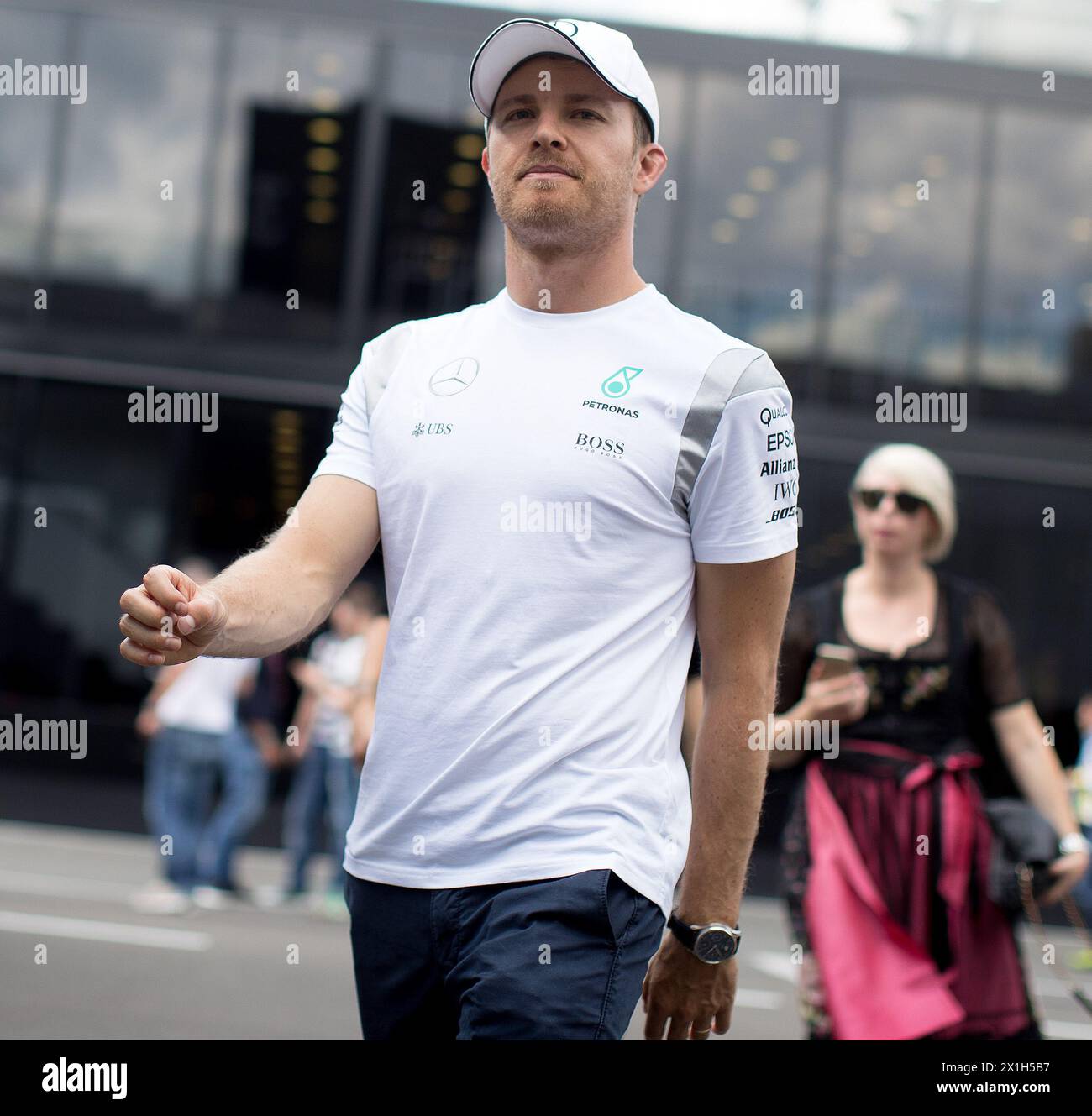 German Formula One driver Nico Rosberg of Mercedes AMG F1 during the ...