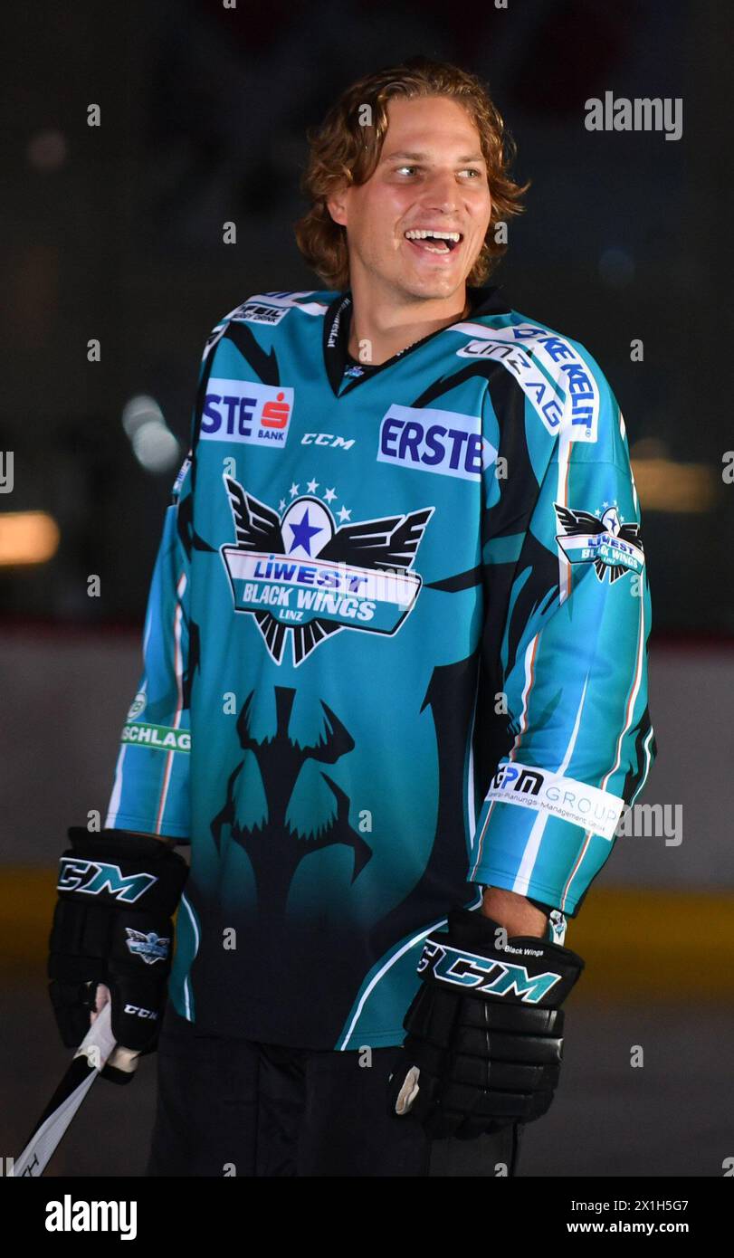 Erste Bank Hockey League (EBEL) media event in Salzburg, Austria, on 16 ...