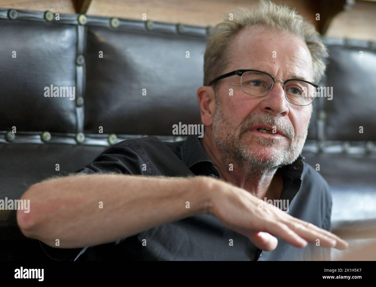 Austrian film director Ulrich Seidl during interview with Austria ...