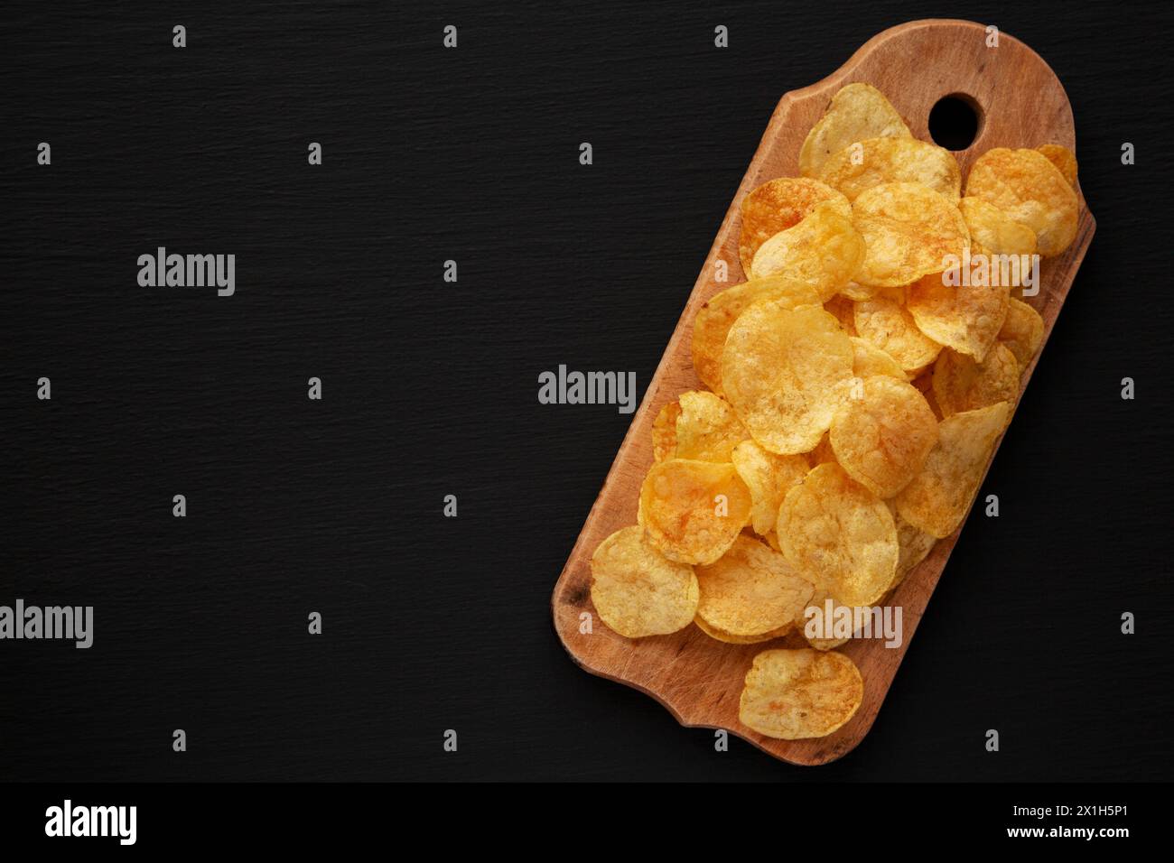 Crunchy Potato Chips Ready to Eat Stock Photo - Alamy