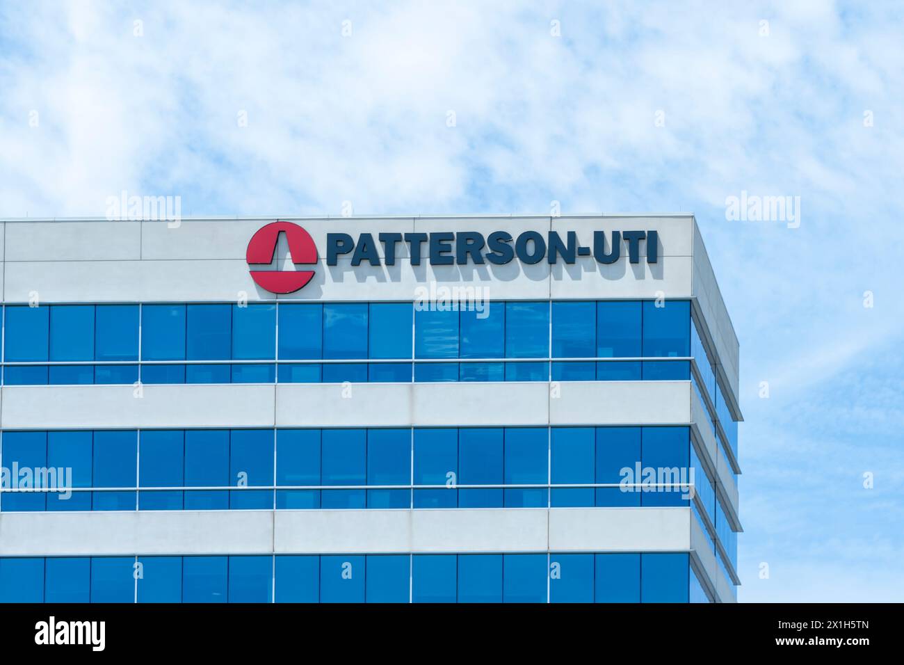 Houston, Texas, USA - April 13, 2024: Patterson-UTI Energy headquarters ...