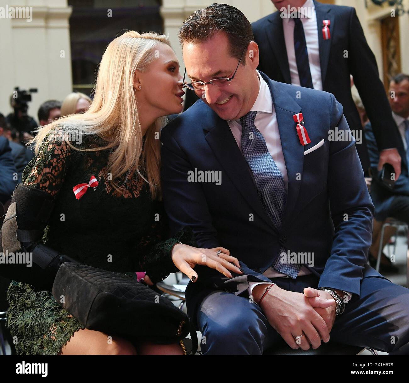 Heinz christian strache wife hi-res stock photography and images - Alamy