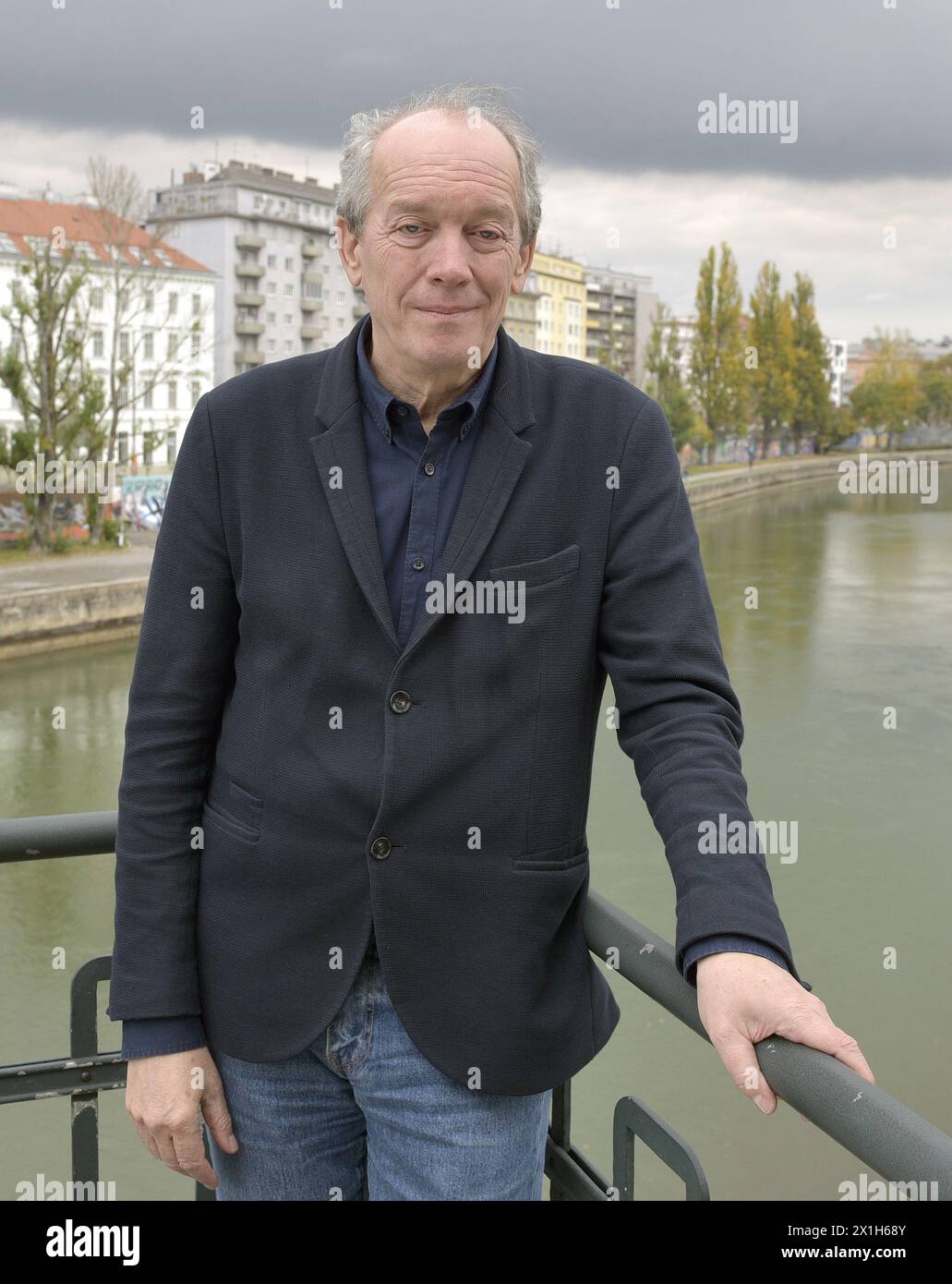 Film director Luc Dardenne during interview and photo shooting with ...