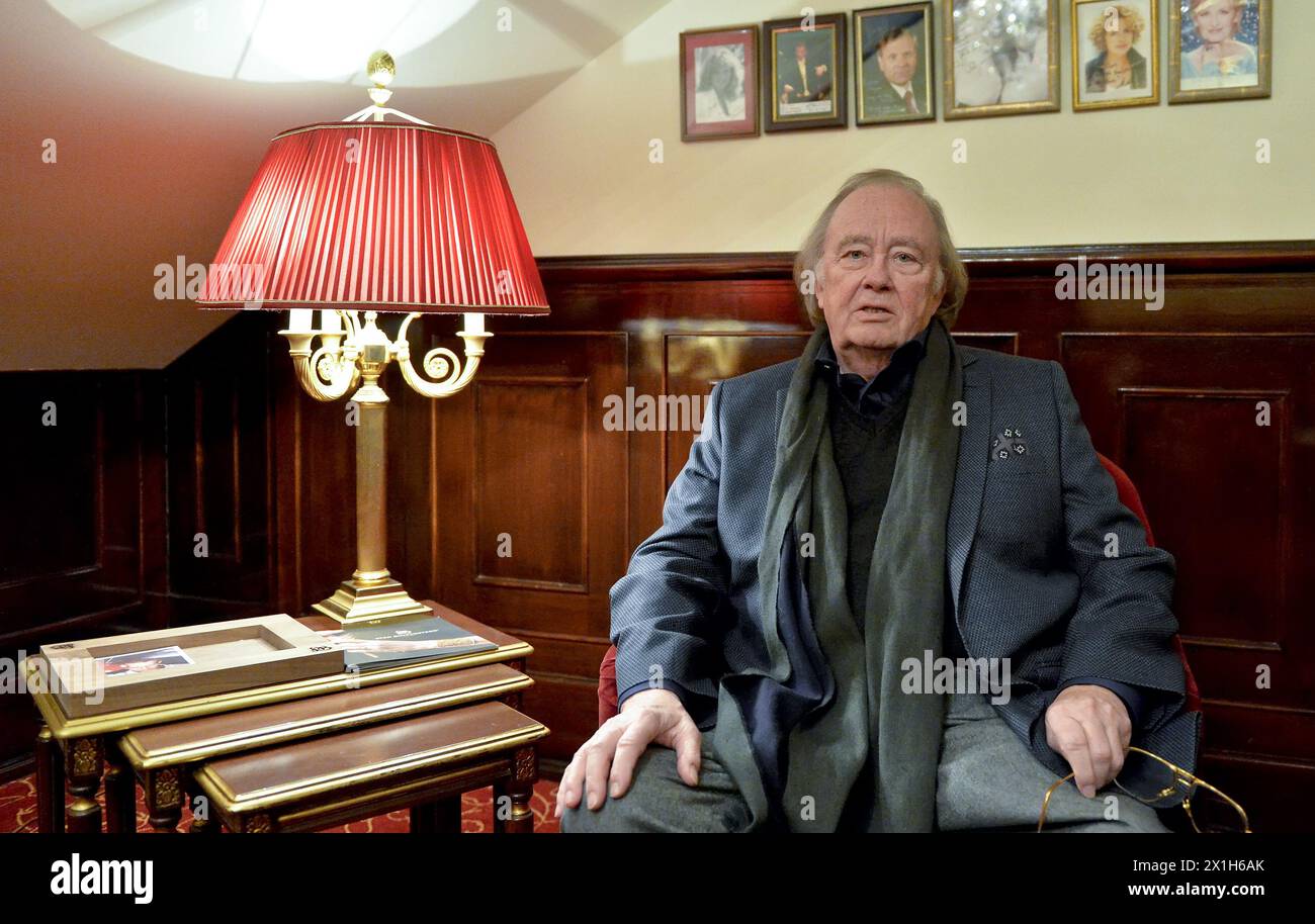 German tenor Rene Kollo during interview on occasion of his tour "Ein Weltstar sagt Adieu" in ...