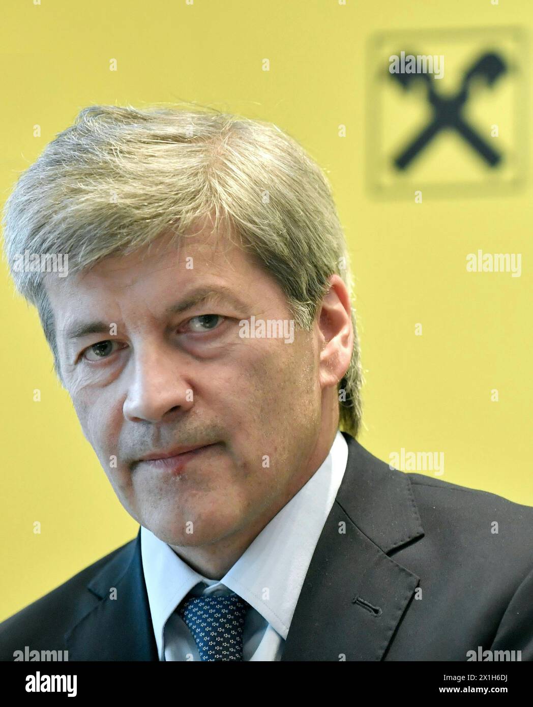 Raiffeisen Bank International (RBI) press conference in Vienna, Austria ...