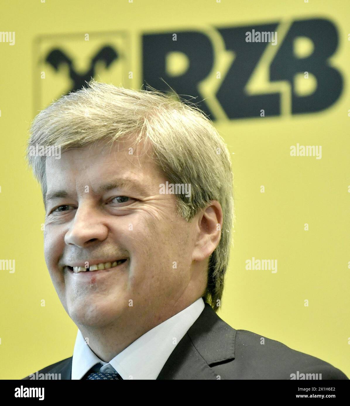 Raiffeisen Bank International (RBI) press conference in Vienna, Austria ...
