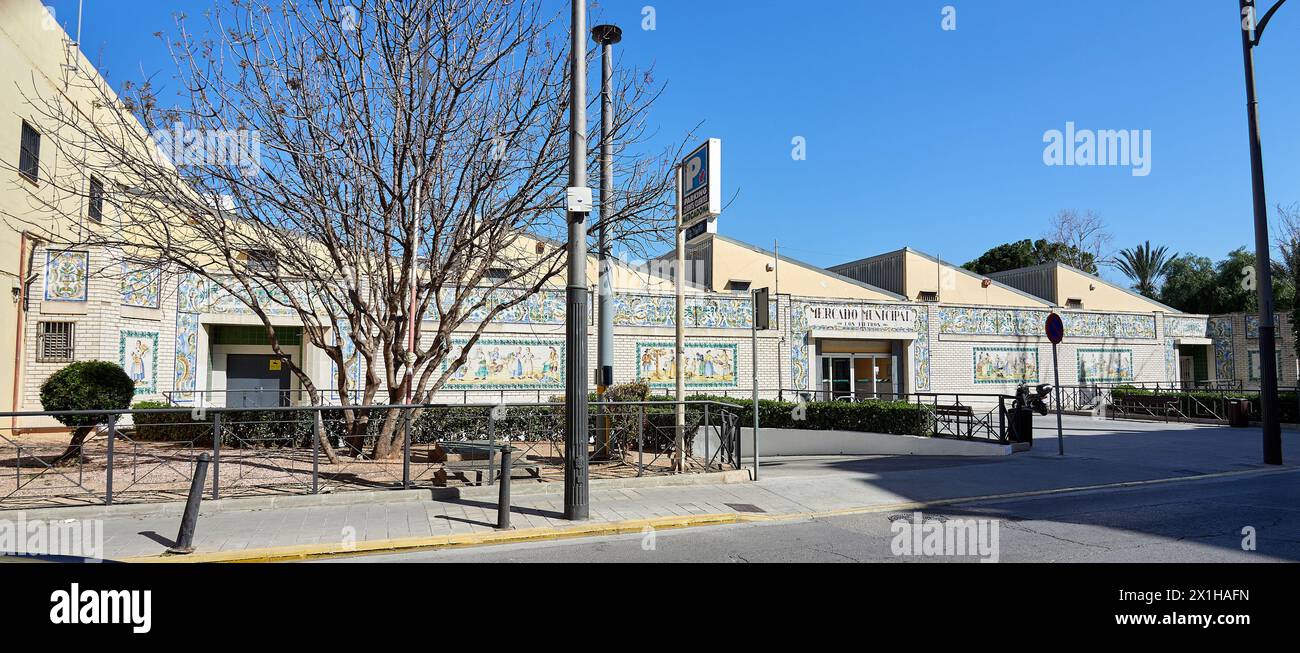 Manises, Valencia, Spain; 4-16-2024 Municipal market of the city of ...