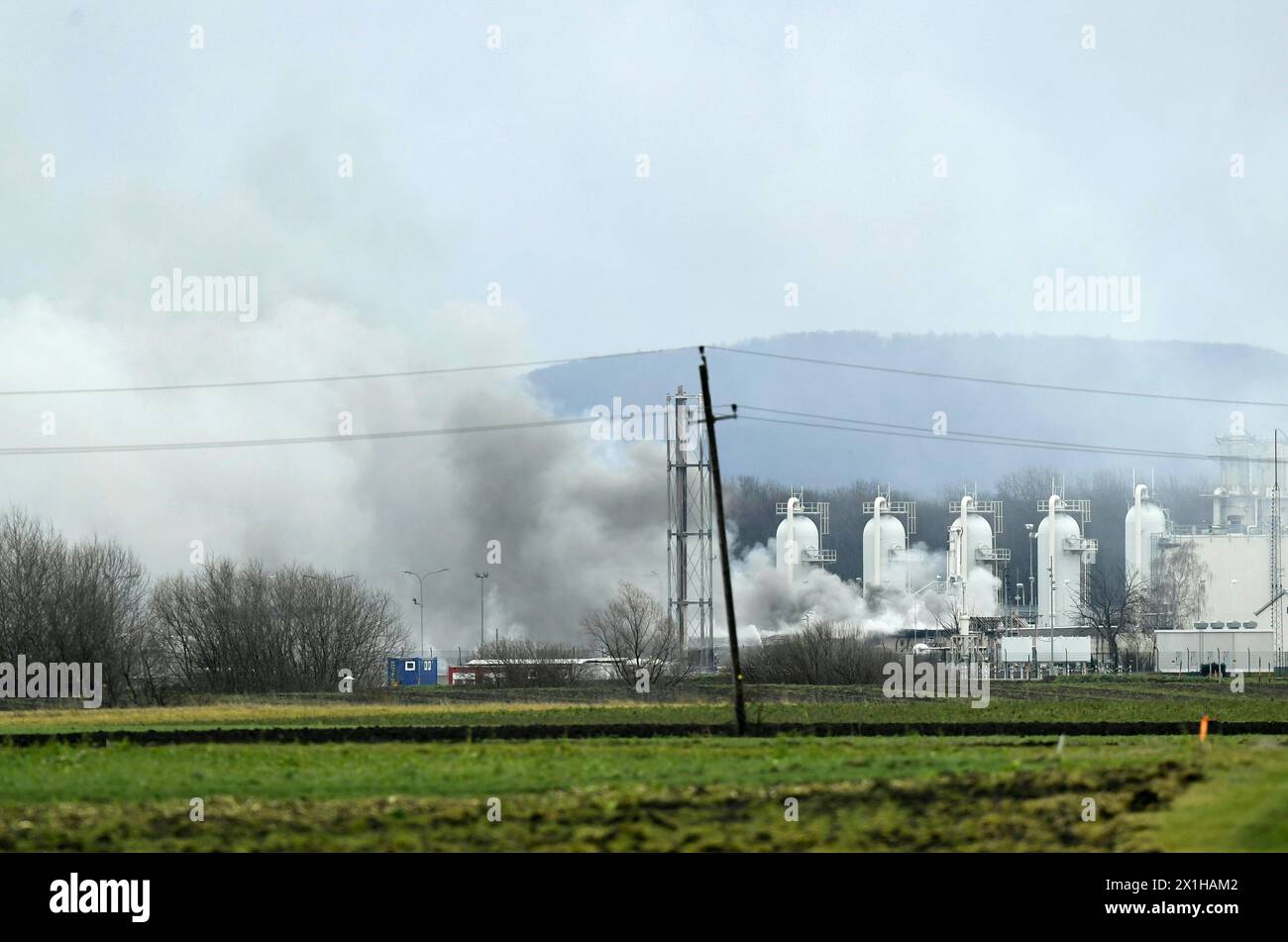 Firefighter put a fire out at Austria's main gas pipeline hub at ...