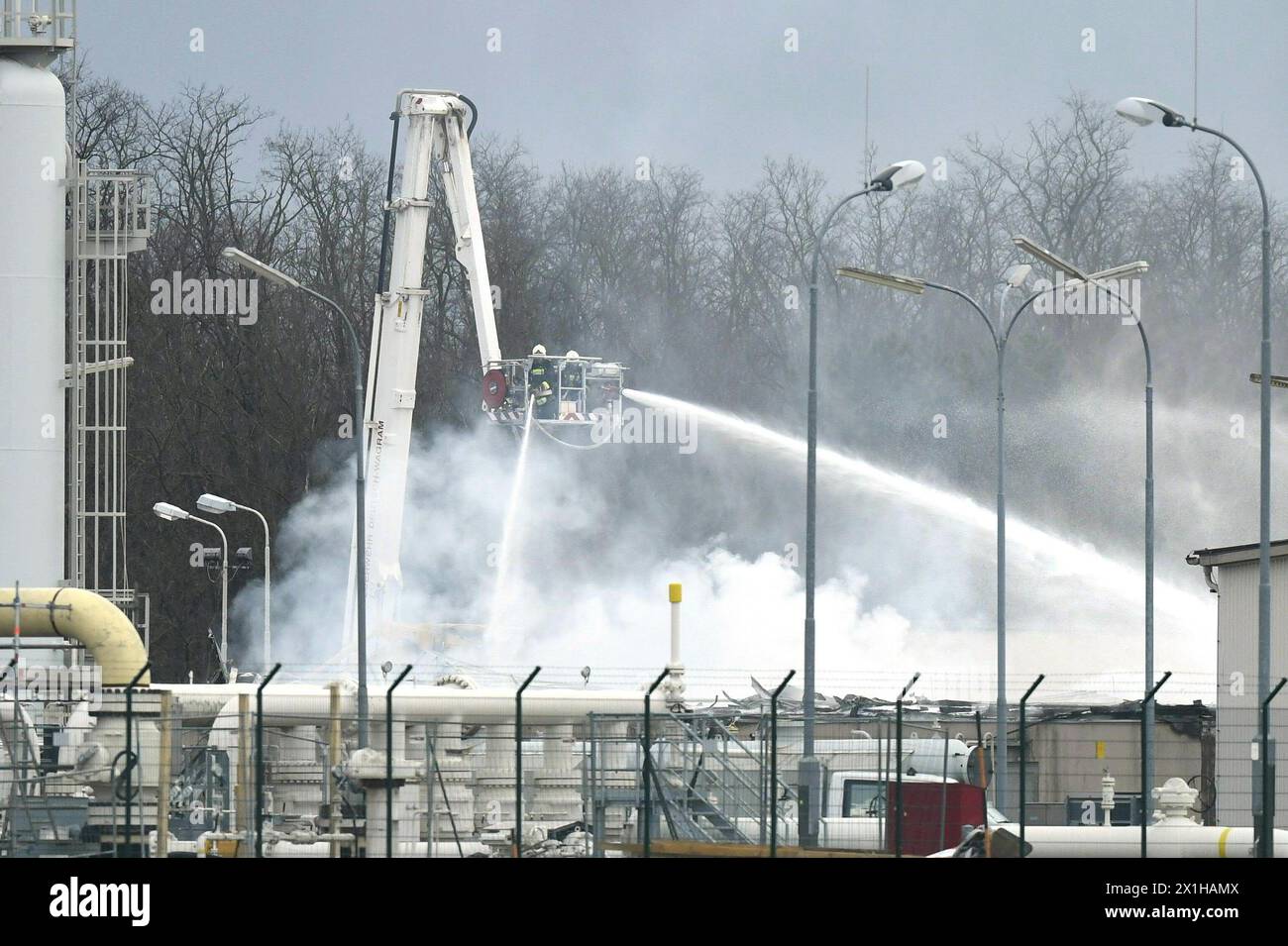 Firefighter put a fire out at Austria's main gas pipeline hub at ...