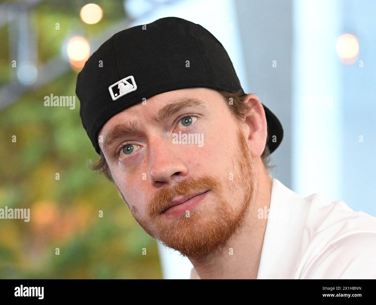 Michael Raffl, Austrian professional ice hockey left winger, during ...