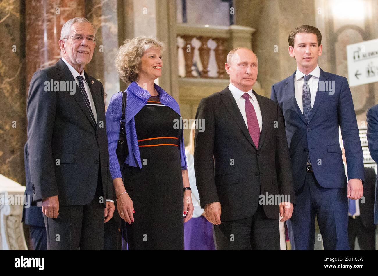 Russian President Vladimir Putin at the Vienna Kunsthistorisches Museum ...
