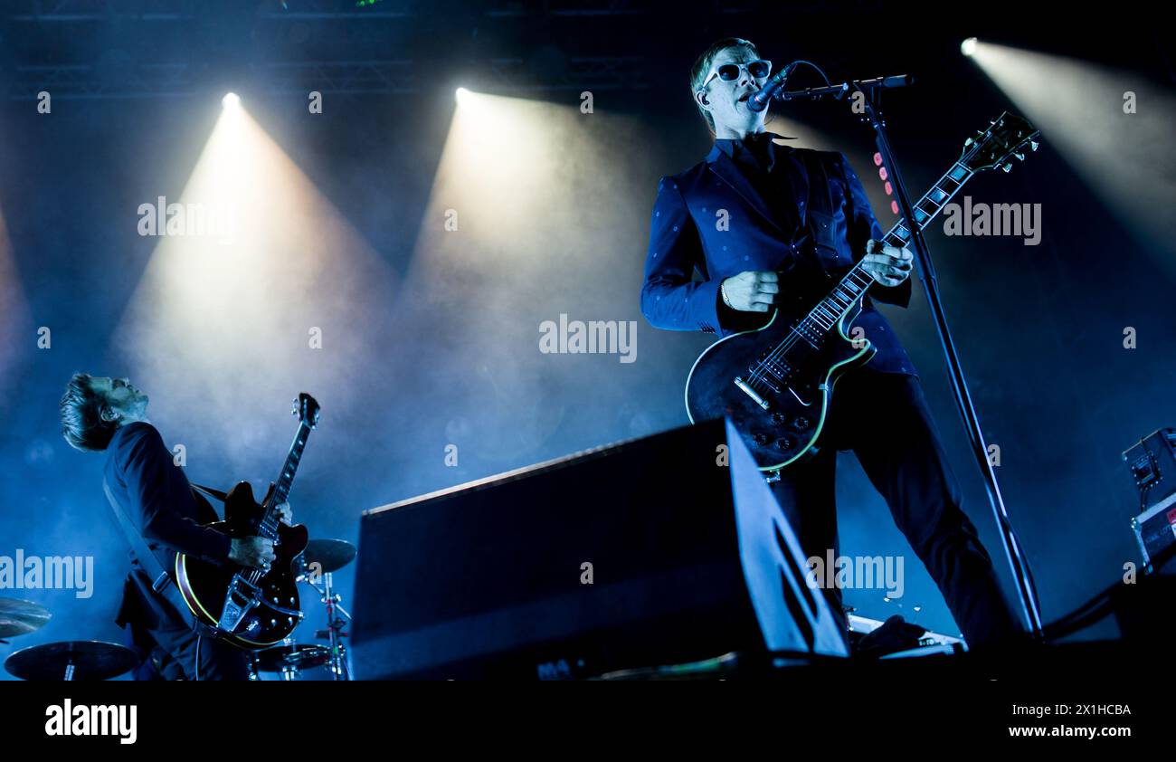 Paul banks and daniel kessler of interpol hi-res stock photography and ...