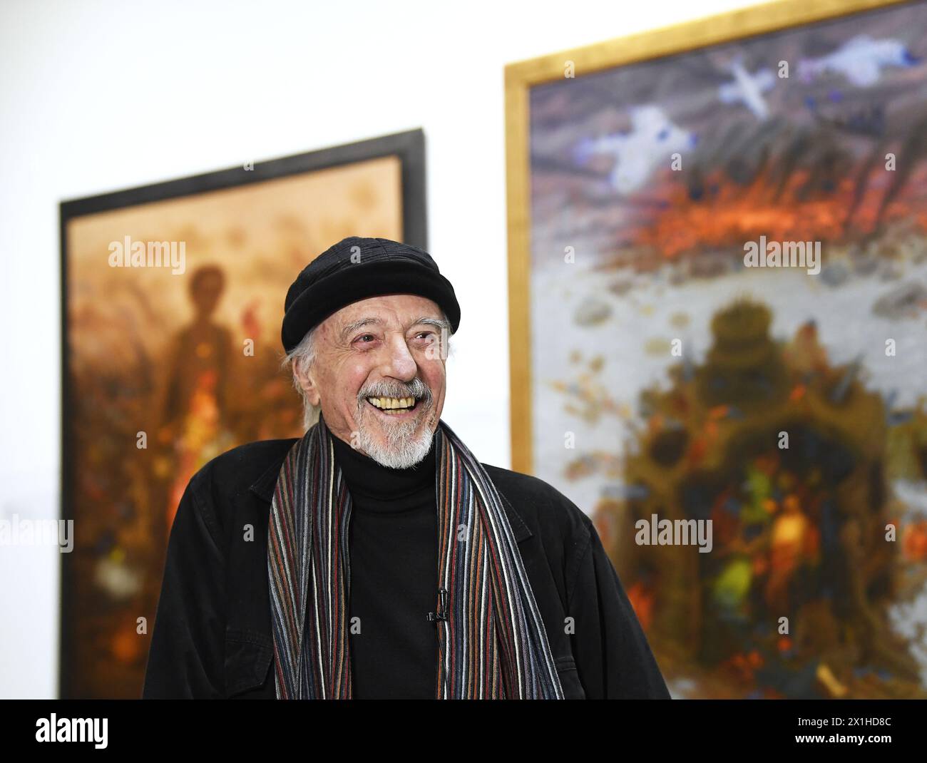 Austrian artist Arik Brauer during interview with Austria Presse ...
