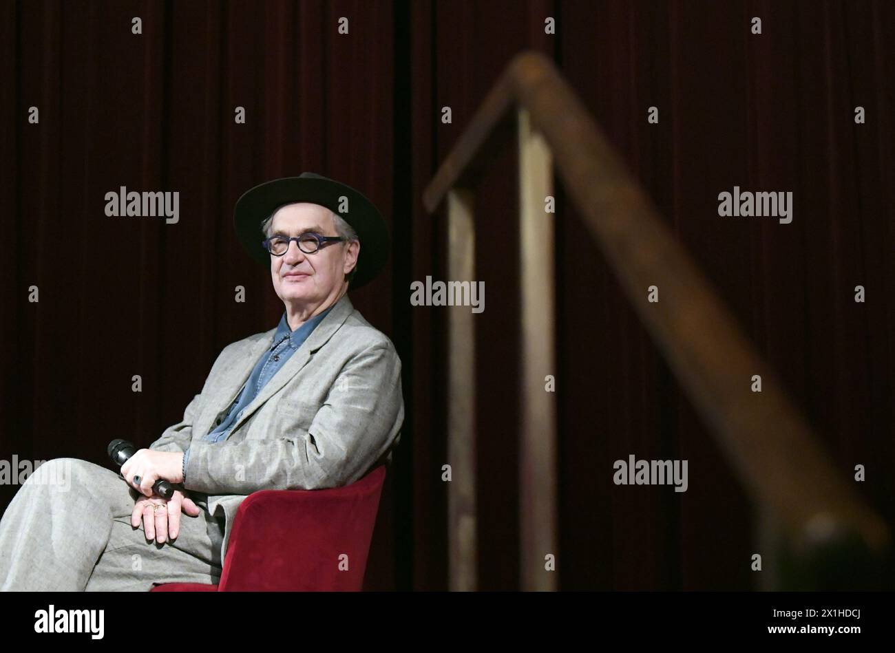 Vienna - Austria: Renowned German film director and photographer Wim ...