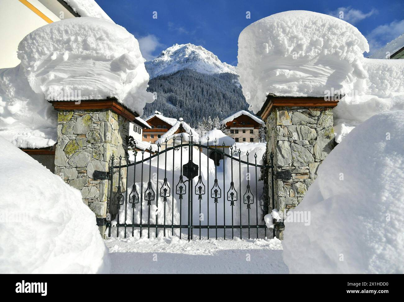 Snow situation in mountainous region in Austria on 11 th January 2019 ...