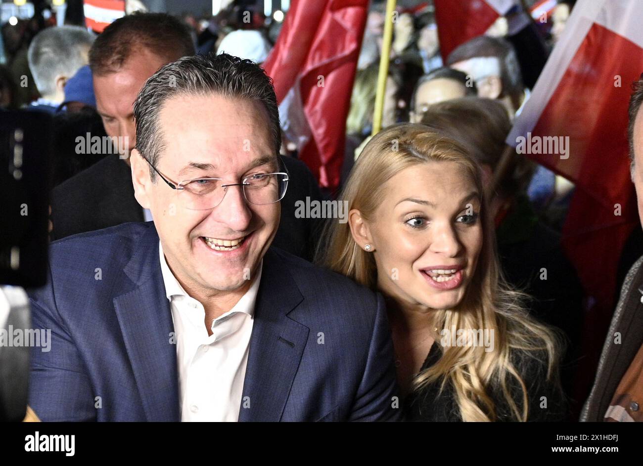 Chairman of the FPOe and Austrian Vice-Chancellor Heinz-Christian ...