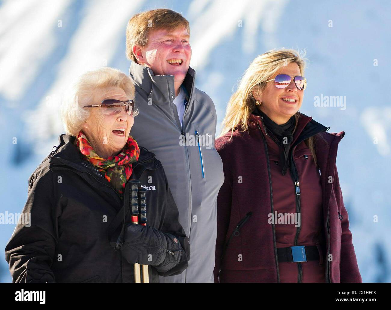 (LtoR) Princess Beatrix, King Willem-Alexander and Queen Maxima of the ...