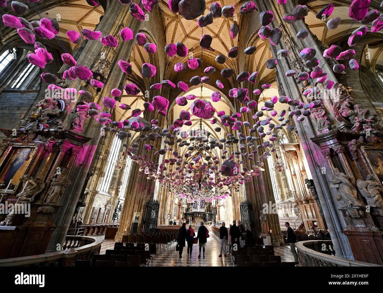 Installation "Sky Of Stones" and the Lenten veil "Echo Curtain" by ...