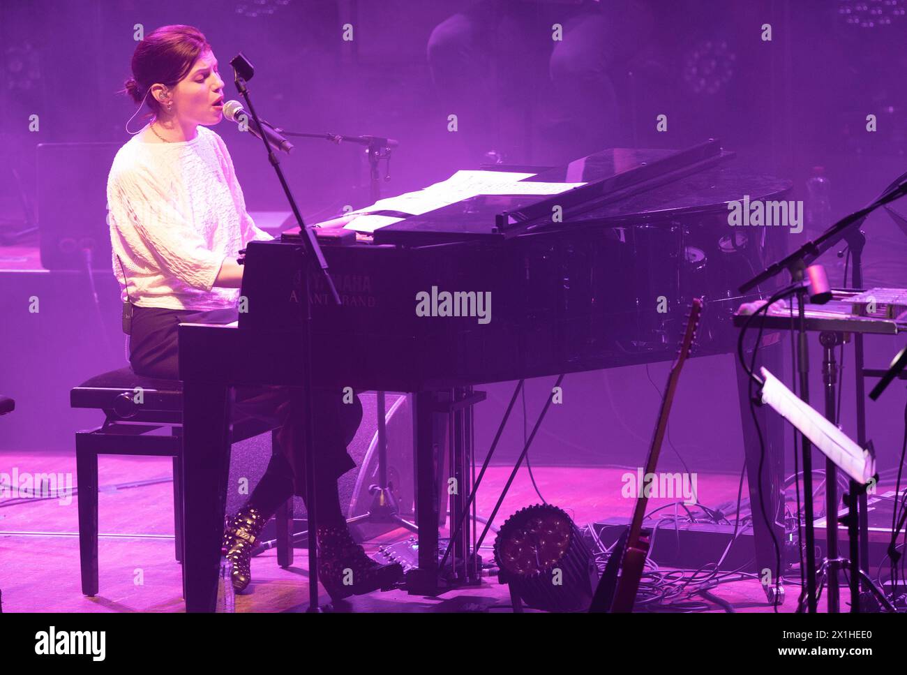 Anja Franziska Plaschg, known as Soap&Skin during concert at ...