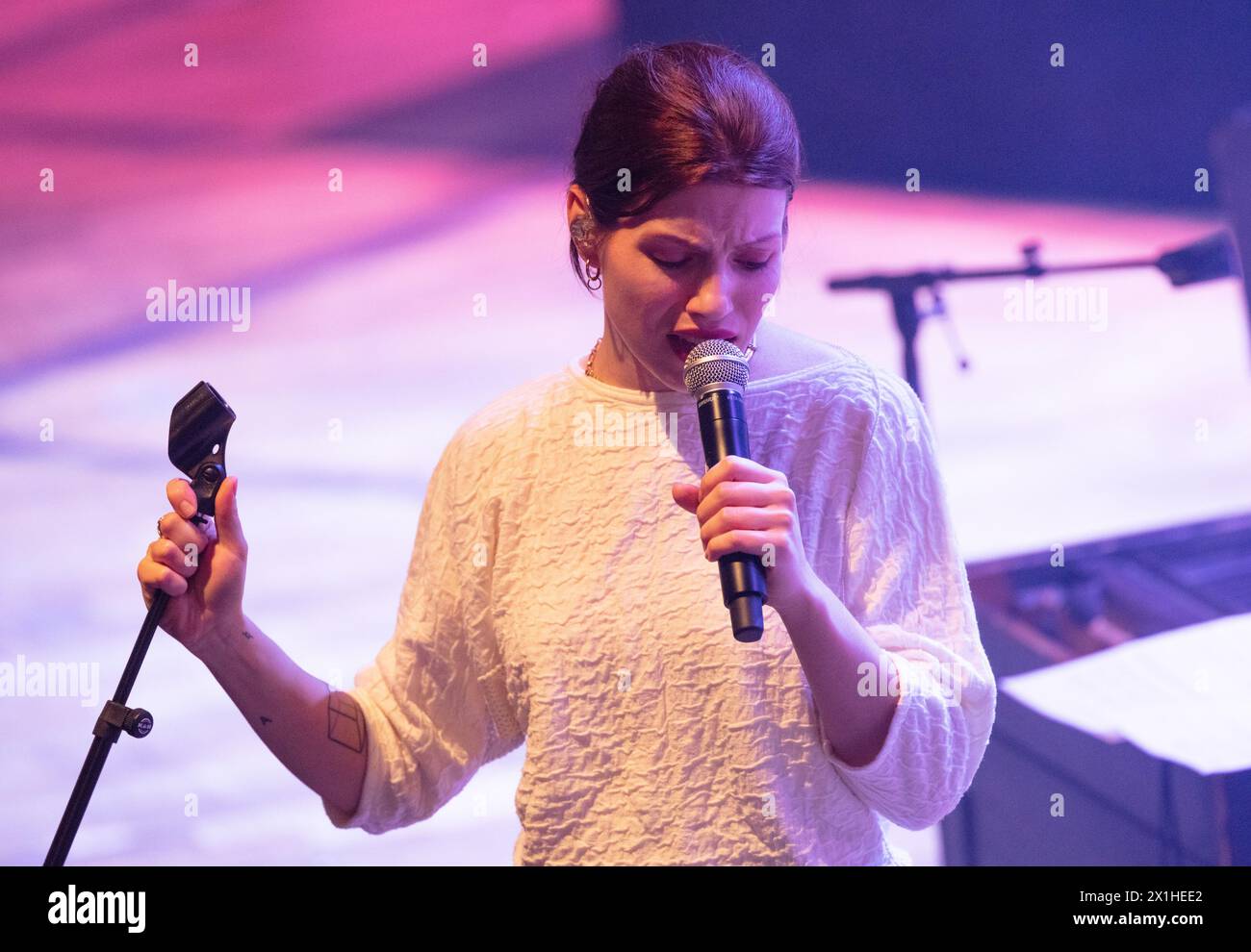 Anja Franziska Plaschg, known as Soap&Skin during concert at ...