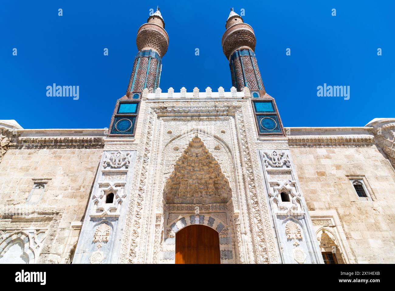 Gok Medrese aka Blue Madrasa in Sivas Turkiye. Landmarks of Turkiye ...