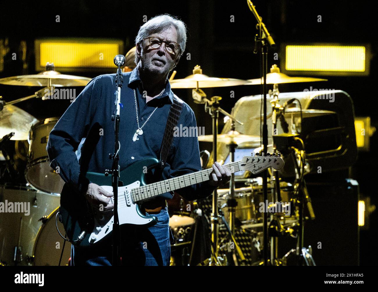Eric Clapton during concert at Stadthalle in Vienna, Austria, on 6 th ...
