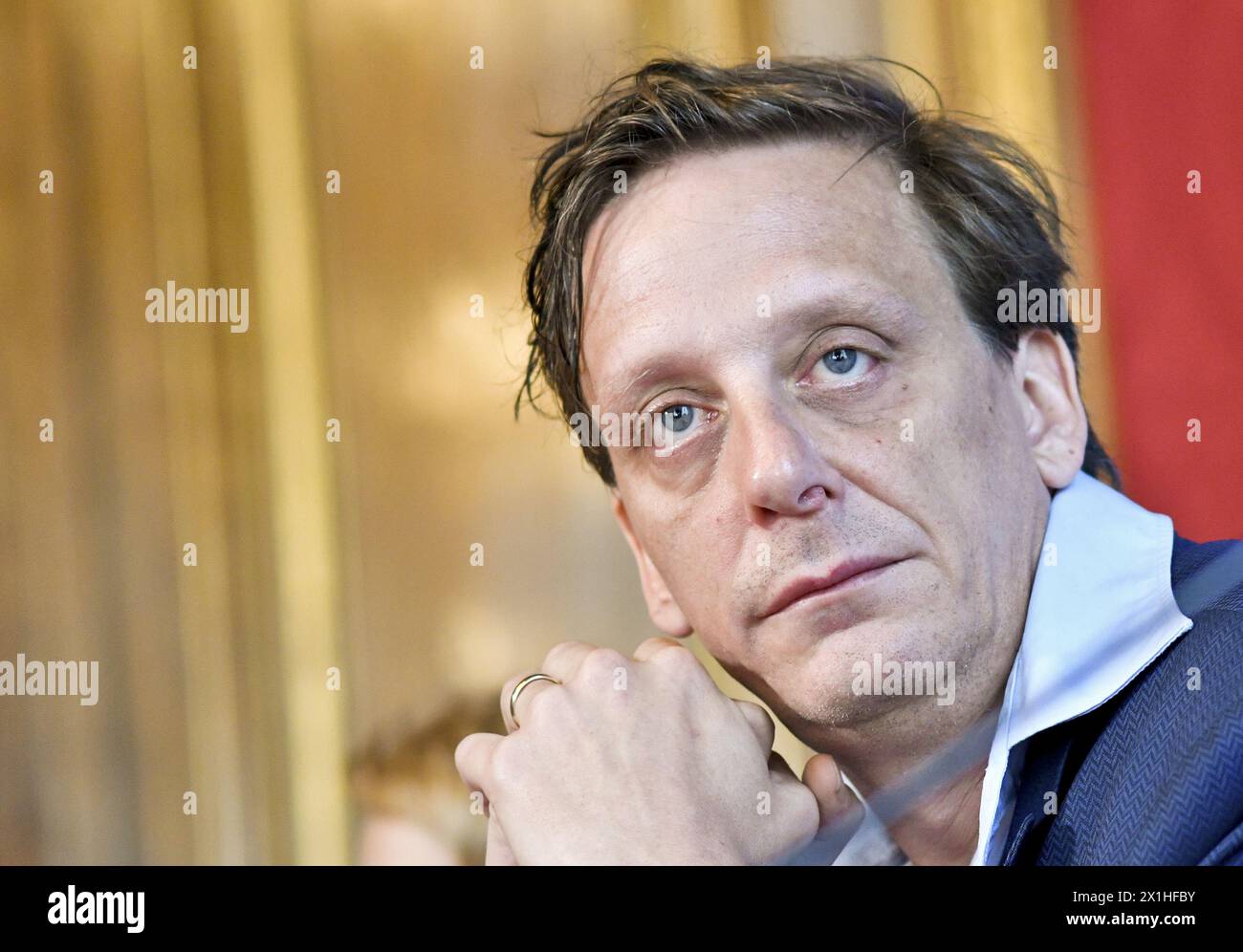 Opera director Kay Voges during Volkstheater season 2020/21 press ...