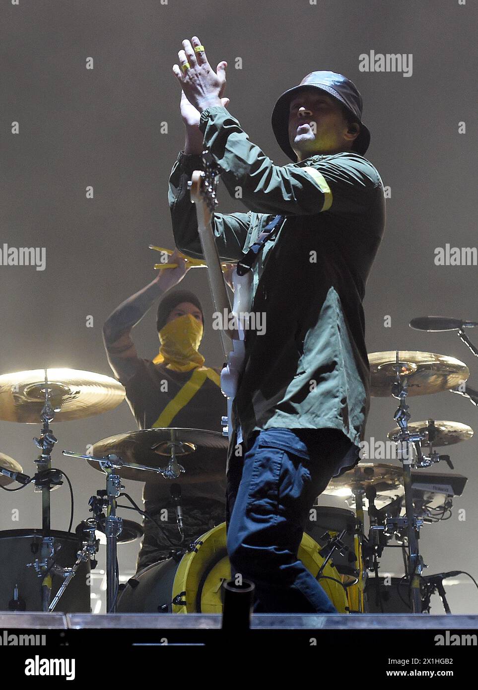 Drummer Joshua William "Josh" Dun and singer Tyler Robert Joseph of the ...