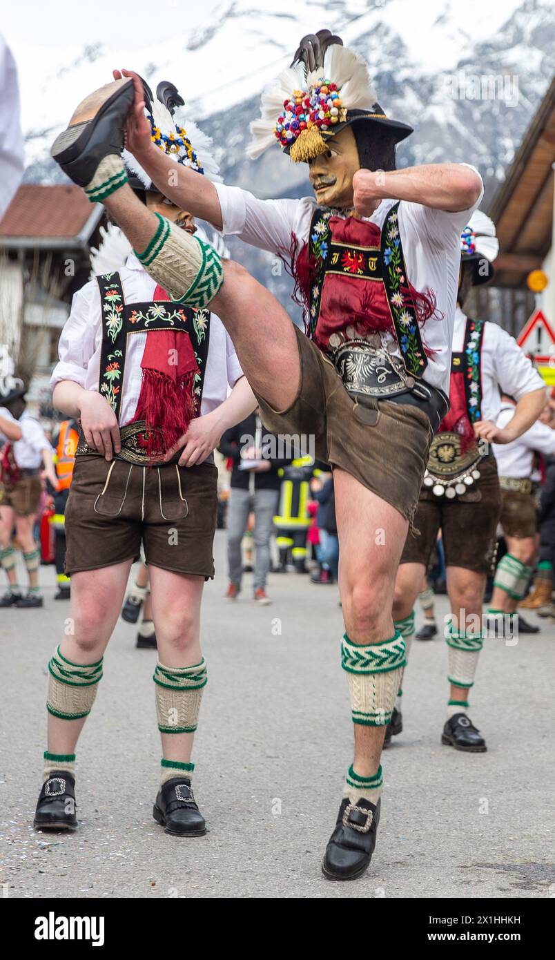 Carnival season in Tyrol - Matschgerer Runs 2020 in Mils, Austria, on ...