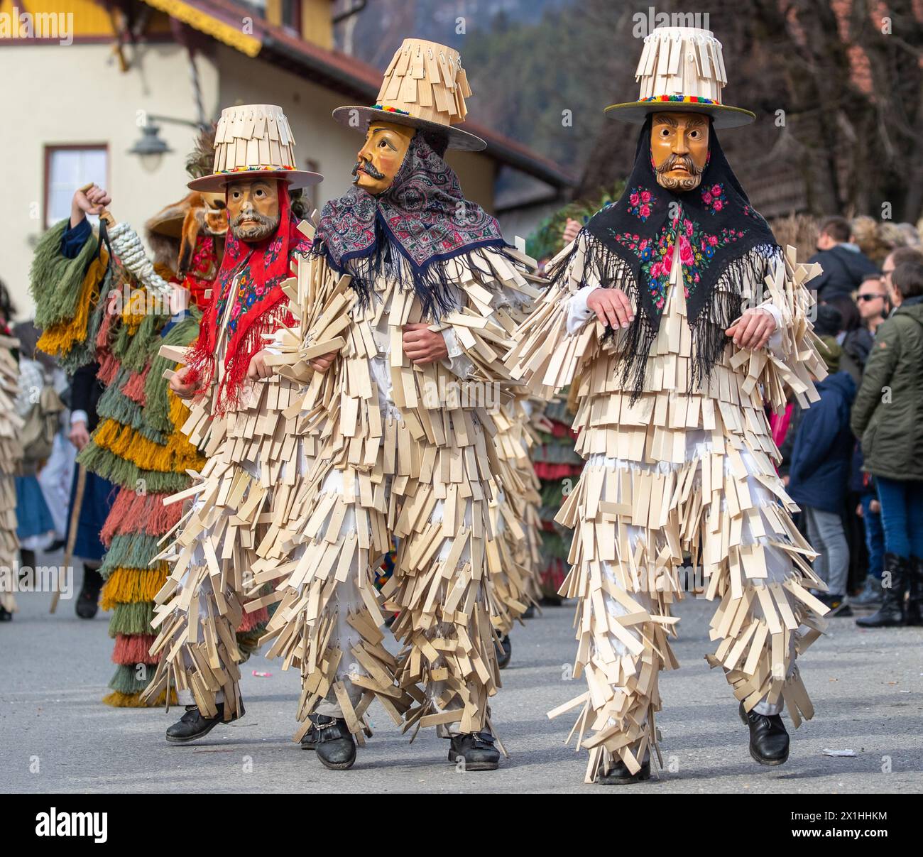 Carnival season in Tyrol - Matschgerer Runs 2020 in Mils, Austria, on ...