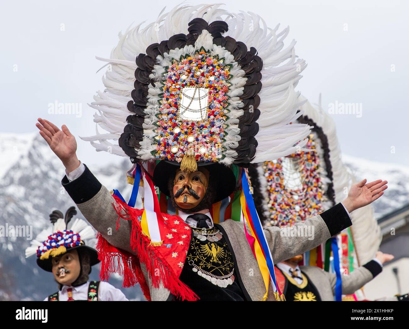 Carnival season in Tyrol - Matschgerer Runs 2020 in Mils, Austria, on ...
