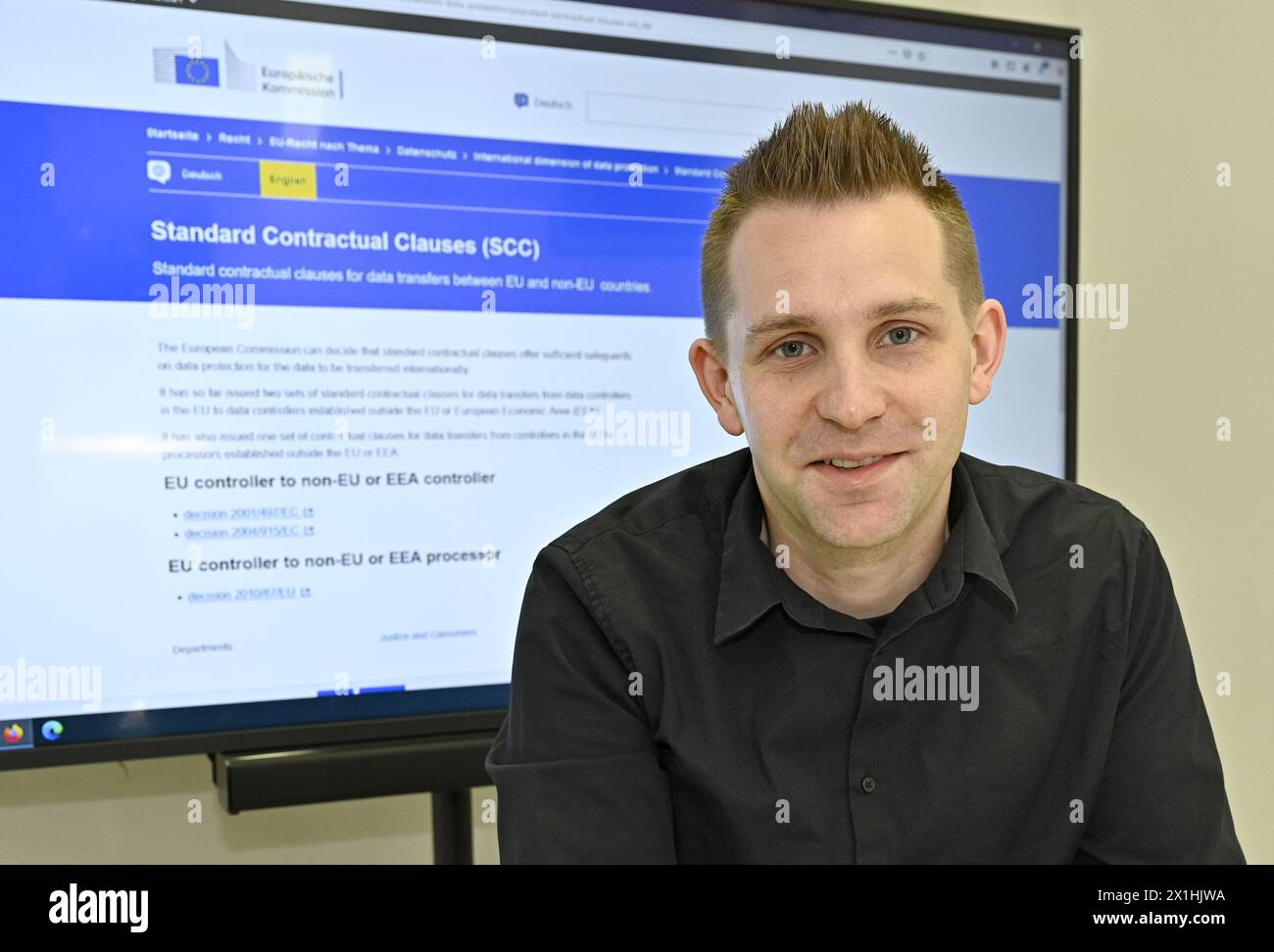 Austrian Activist Max Schrems during photo session at his office in ...