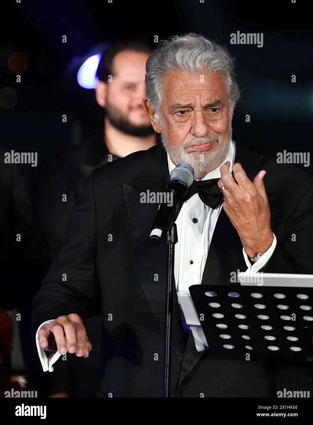 Spanish tenor Placido Domingo receives the Lifetime Achievement Award ...
