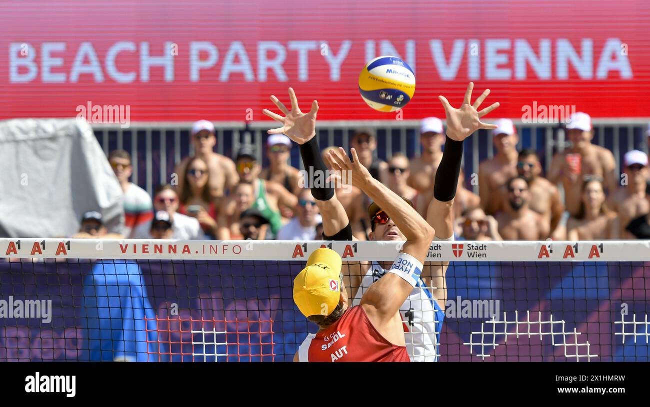 Robin Valentin Seidl / Philipp Waller (AUT) in the match against Adrian ...
