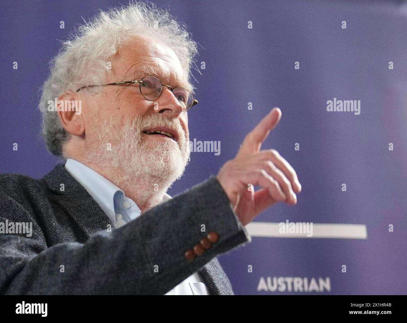 Austrian physicist Anton Zeilinger attends a press conference in Vienna ...