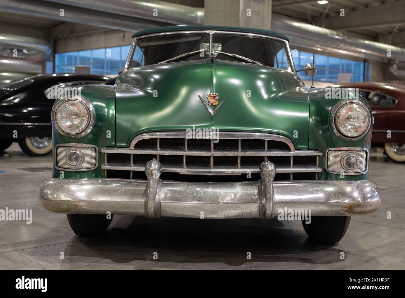 Green Cadillac Convertible Coupe 62 series Produced in 1948 Stock Photo ...