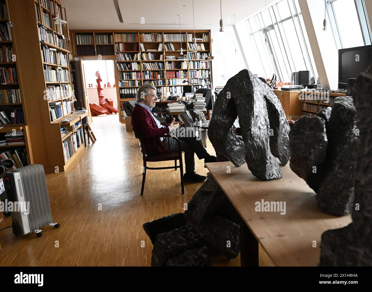 Austrian publisher of " Der Standard " Oscar Bronner during interview ...