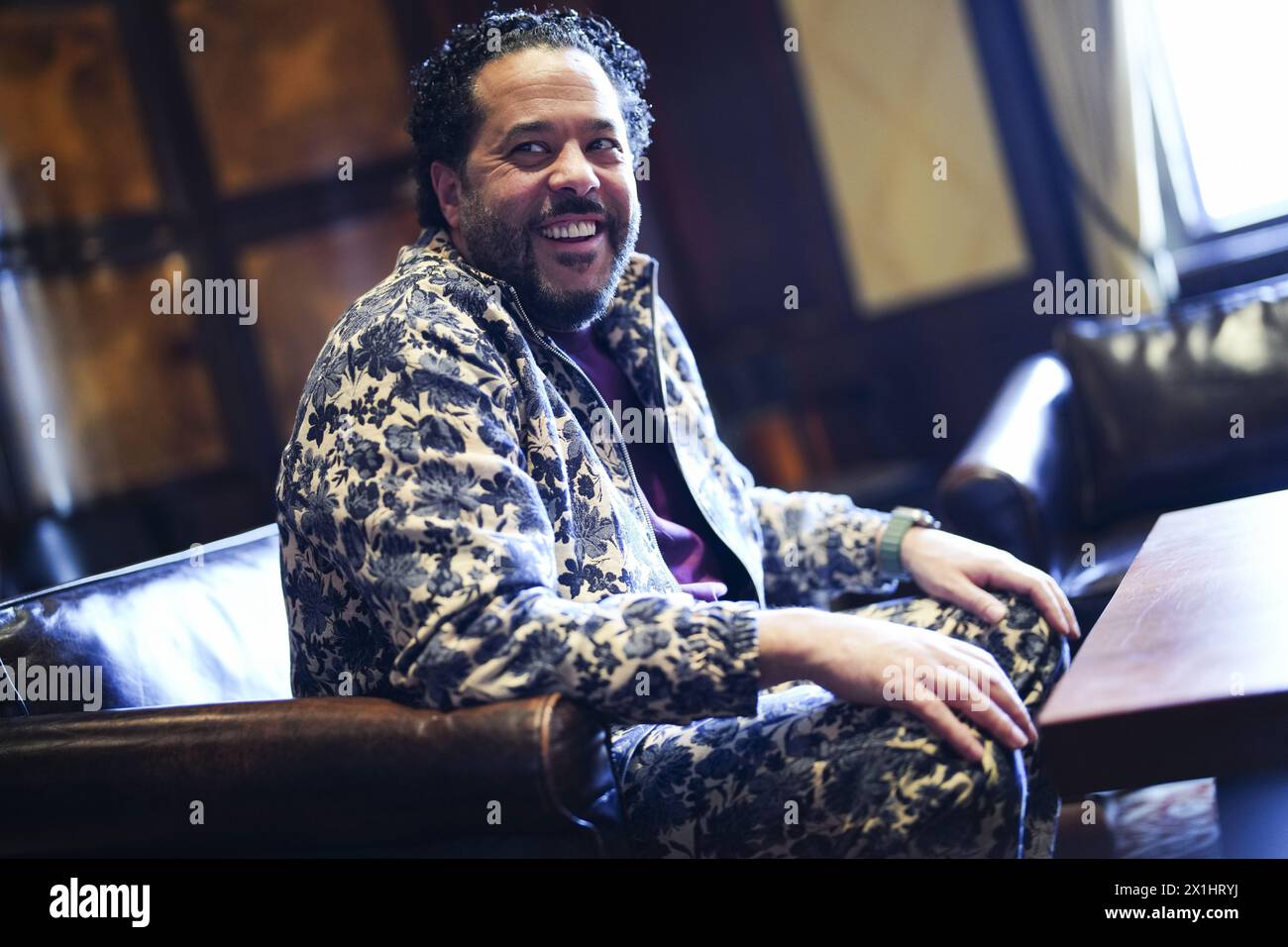 Pop singer Adel Tawil on March 15, 2023, during an interview with the ...