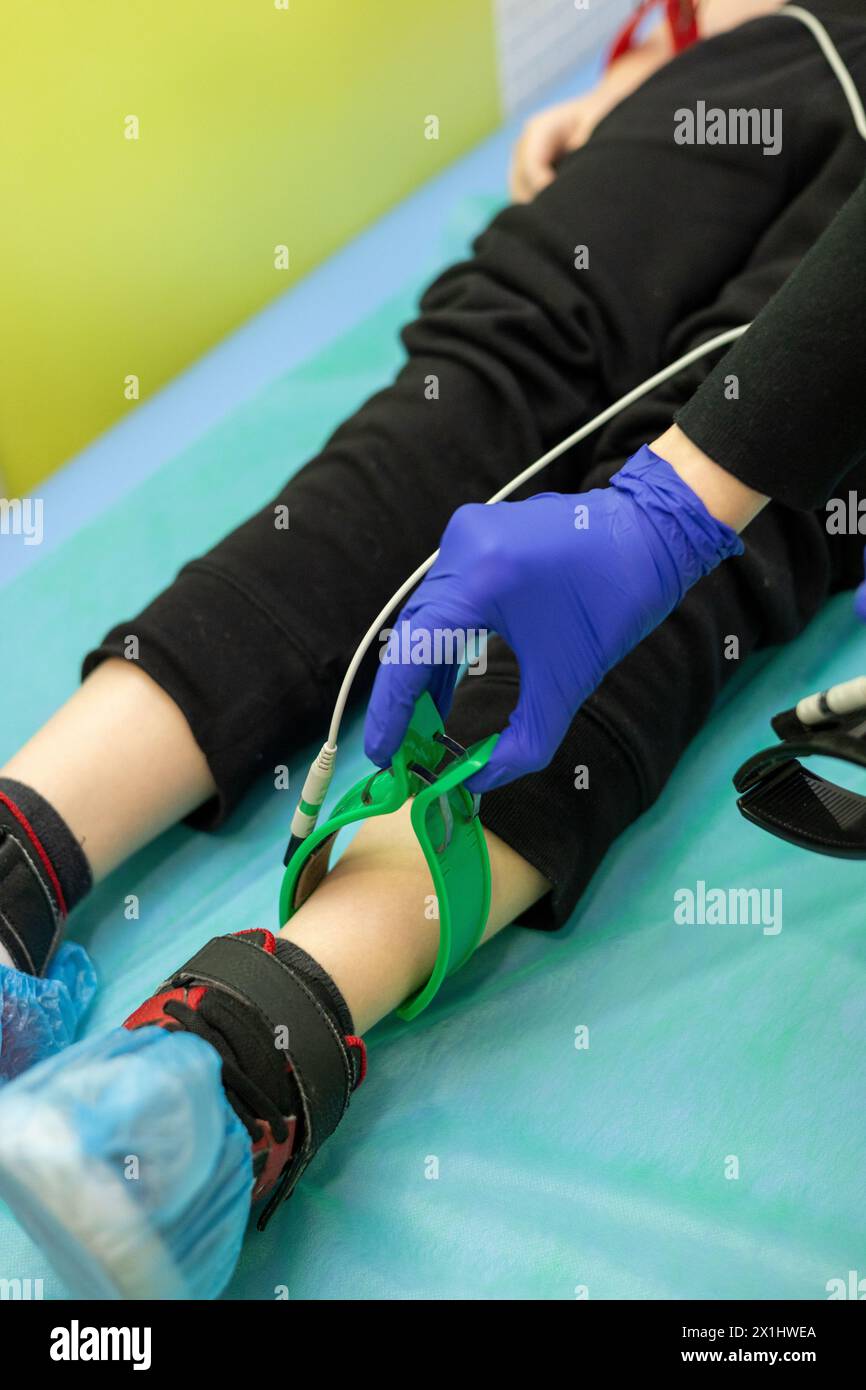 Heart ECG device. Electrocardiography of the heart in the hospital. A ...